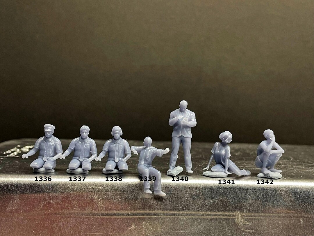 Double G 1:64 Miniature Human Figures - 3D Printed - Unpainted - Great ...