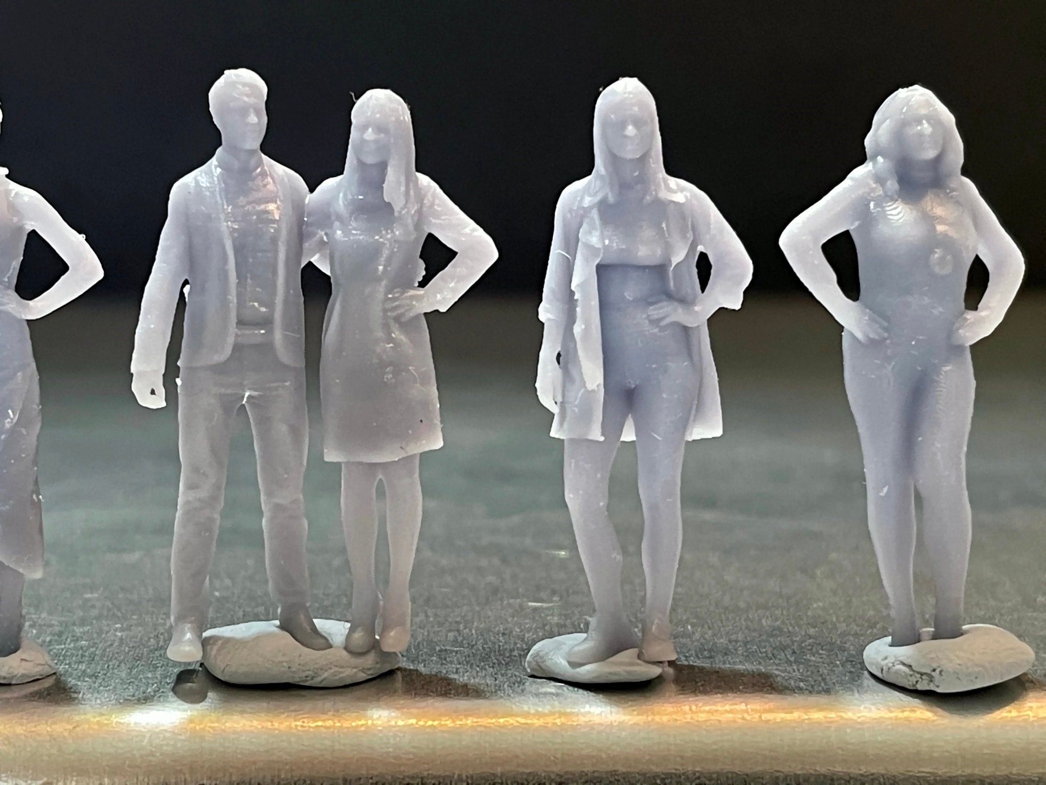 1:64 Miniature Human Figures Resin / Unpainted Great for - Etsy