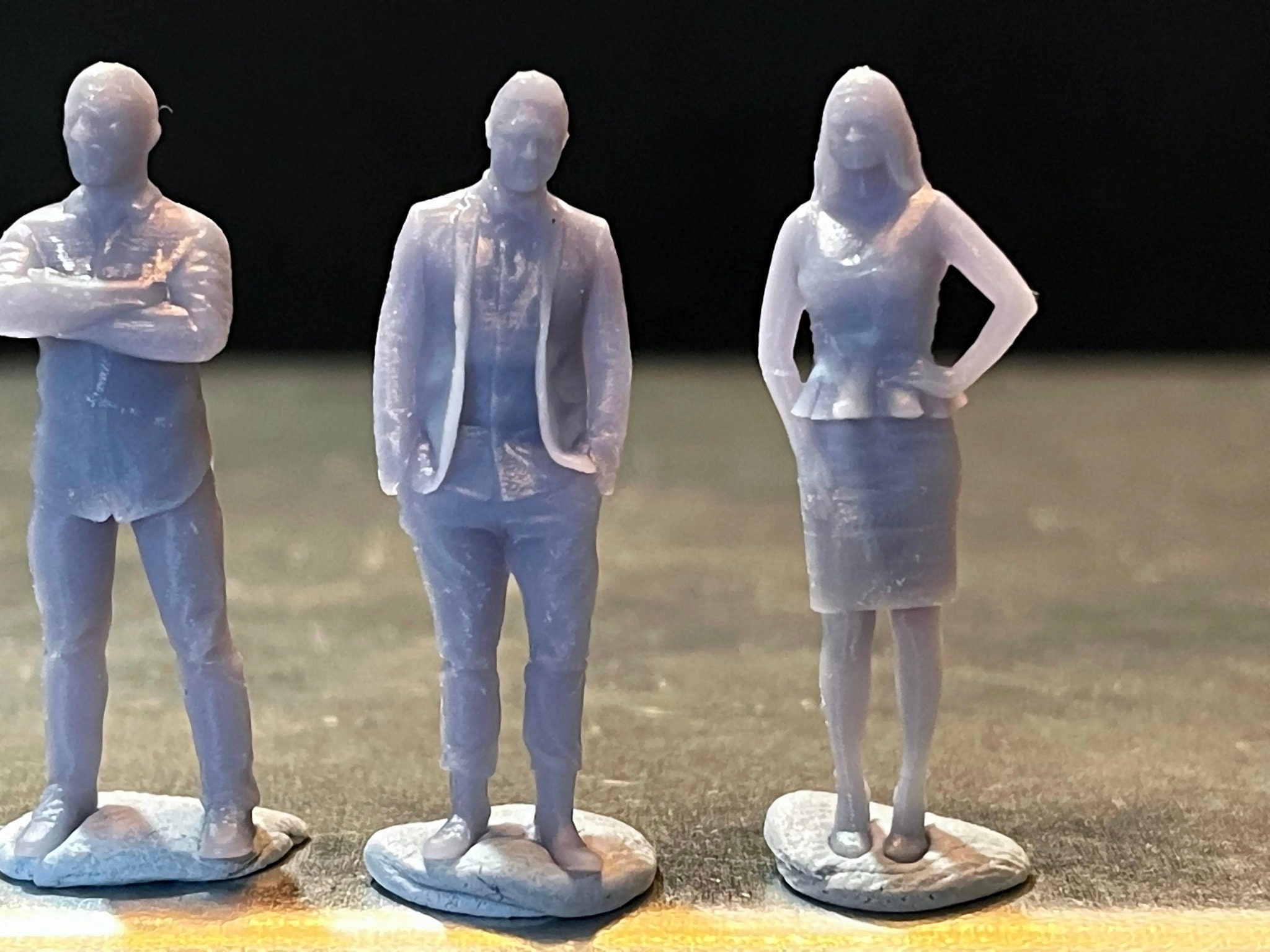 1:64 Miniature Human Figures Resin / Unpainted Great for - Etsy