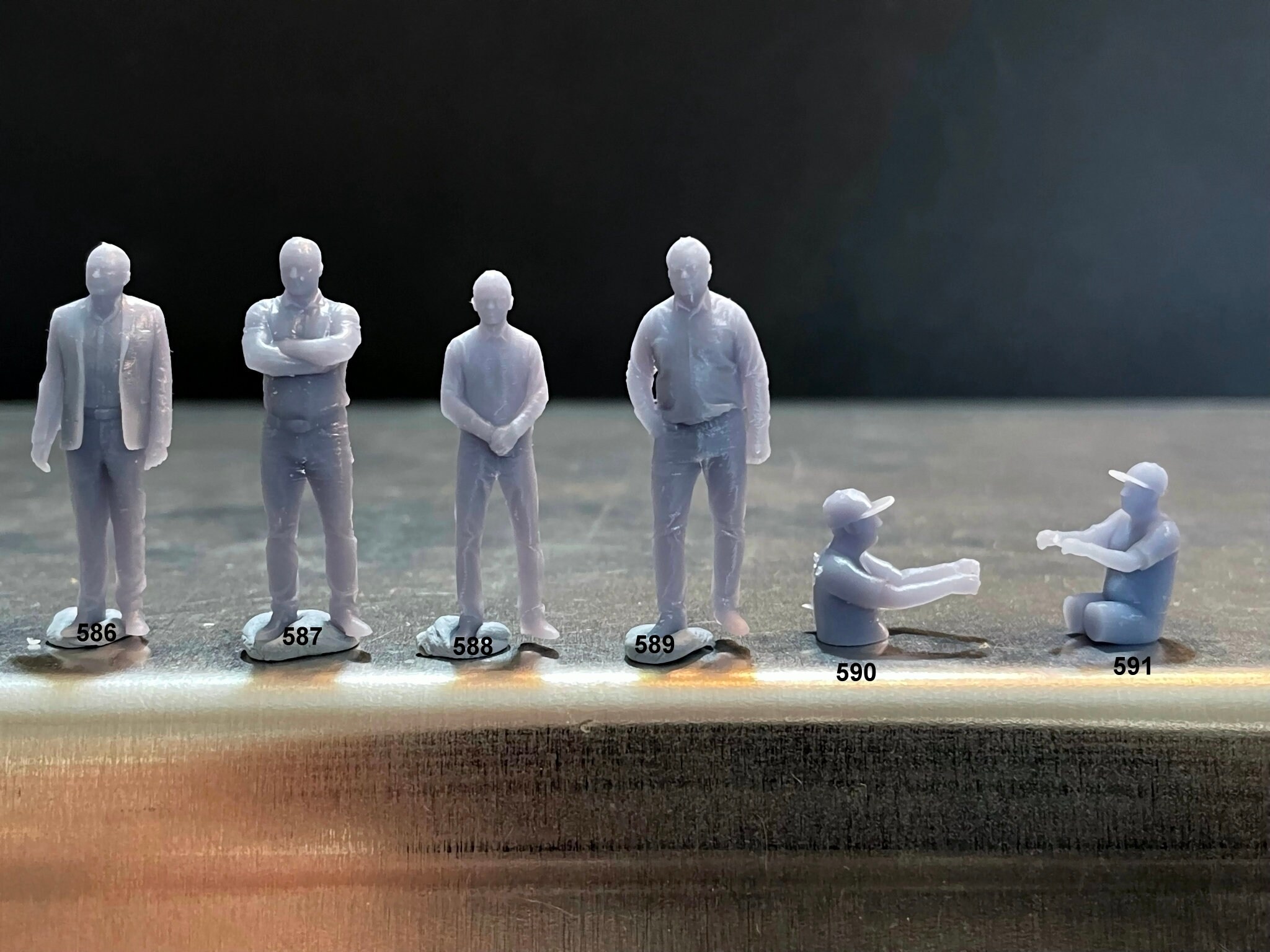 1:64 Miniature Human Figures Resin / Unpainted Great for - Etsy