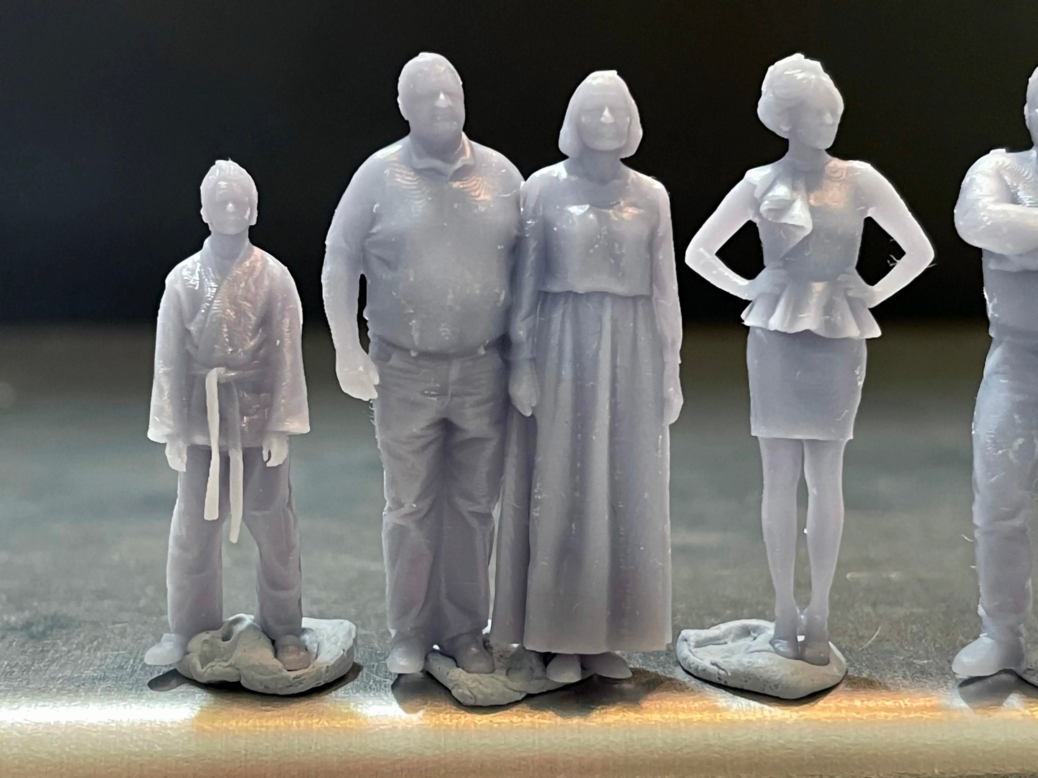 1:64 Miniature Human Figures Resin / Unpainted Great for - Etsy