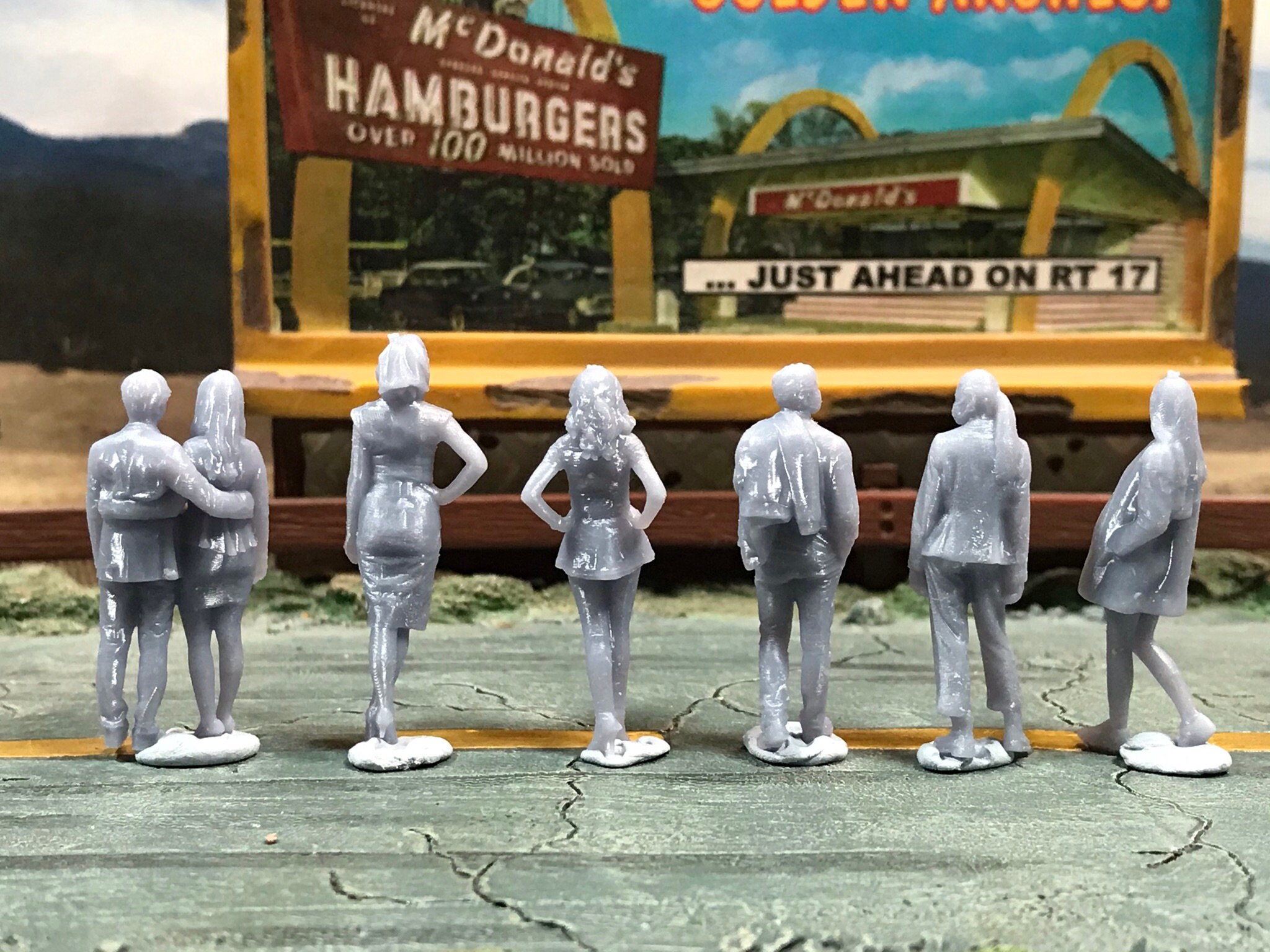 1:64 Scale Miniature People Resin / Unpainted Great for - Etsy