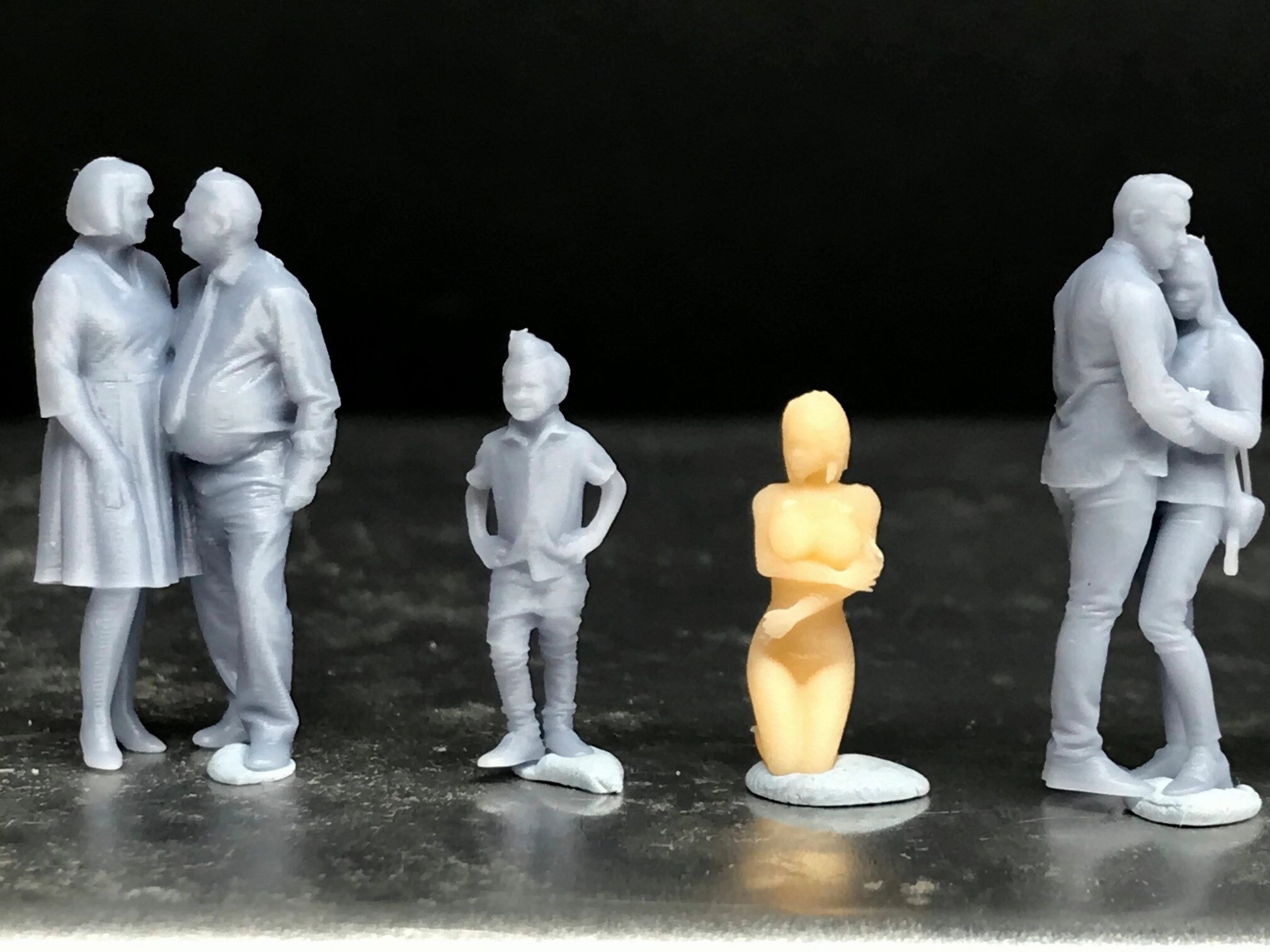 1:64 Scale Miniature People Resin / Unpainted Great for | Etsy