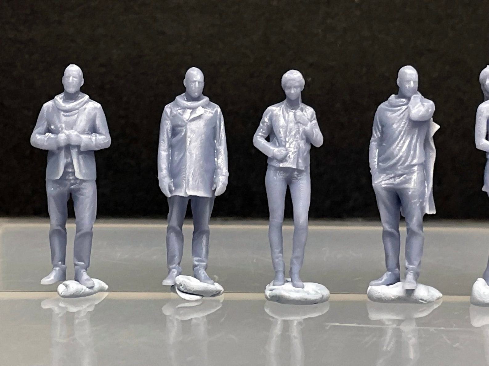 1:64 Miniature Human Figures Resin / Unpainted Great for - Etsy