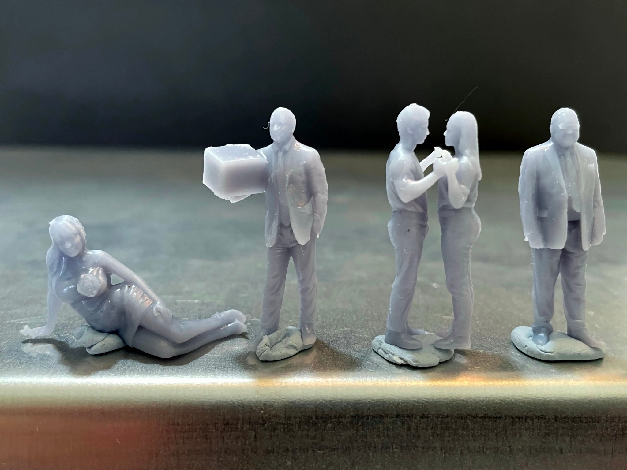 1:64 Miniature Human Figures Resin / Unpainted Great for - Etsy