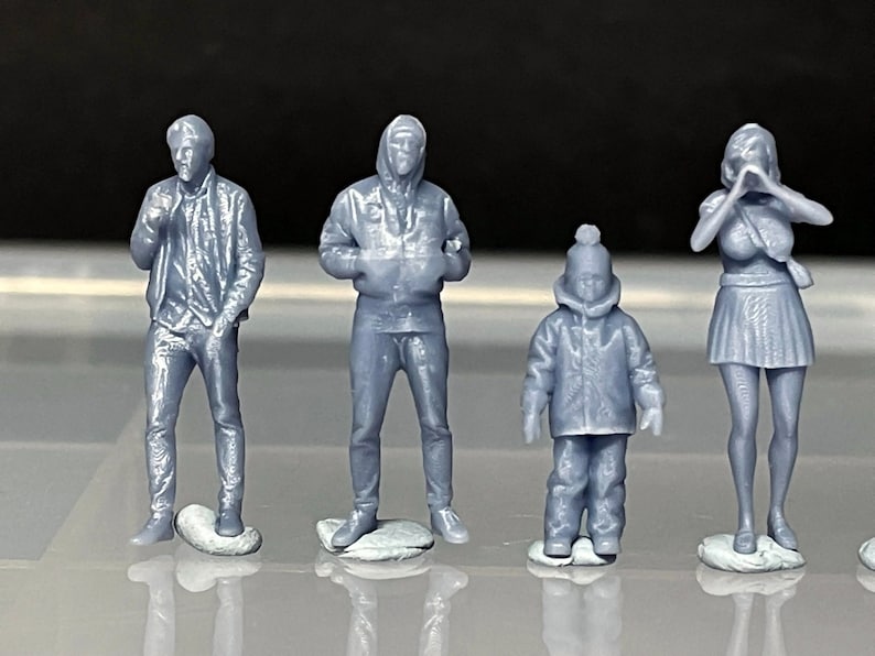 1:64 Miniature Human Figures Resin / Unpainted Great for | Etsy