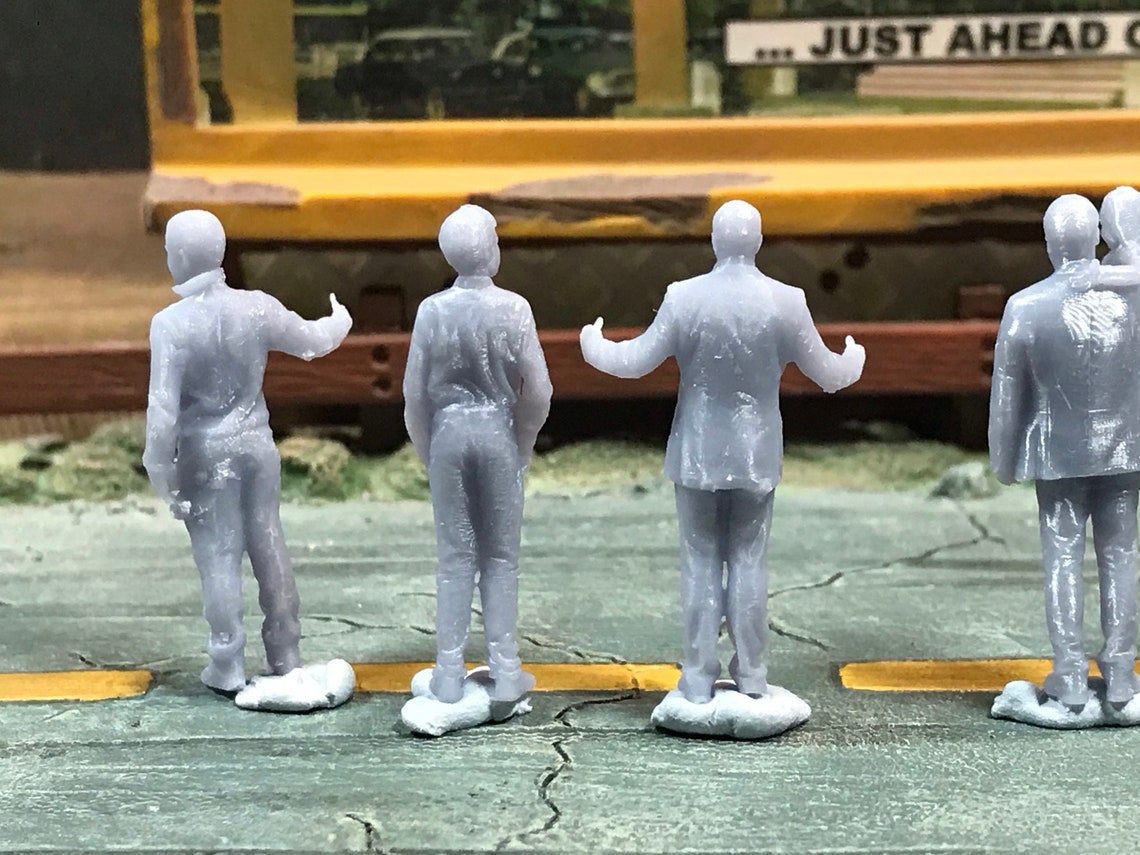 1:64 Escala Miniatura Personas Resina / sin pintar ideal - Etsy España