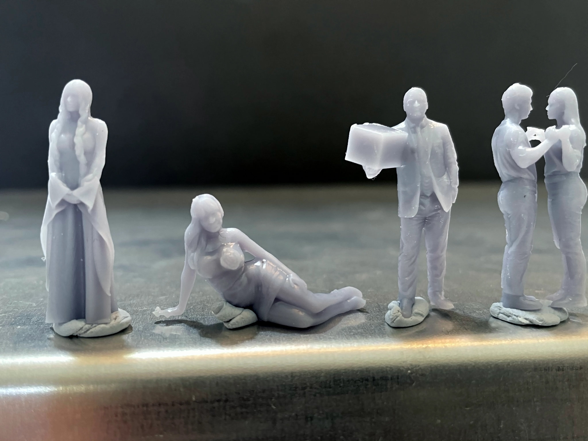 1:64 Miniature Human Figures Resin / Unpainted Great for | Etsy