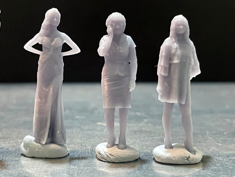 1:64 Scale Miniature People Resin / Unpainted Great for | Etsy