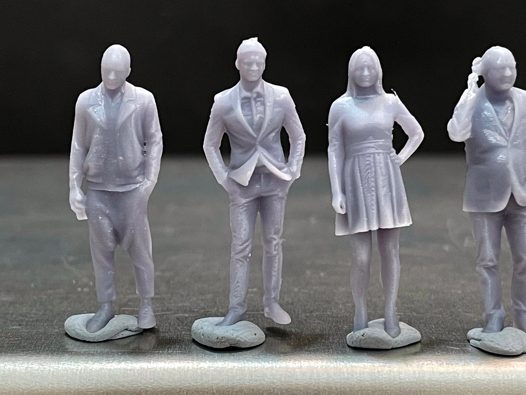 1:64 Miniature Human Figures Resin / Unpainted Great for - Etsy