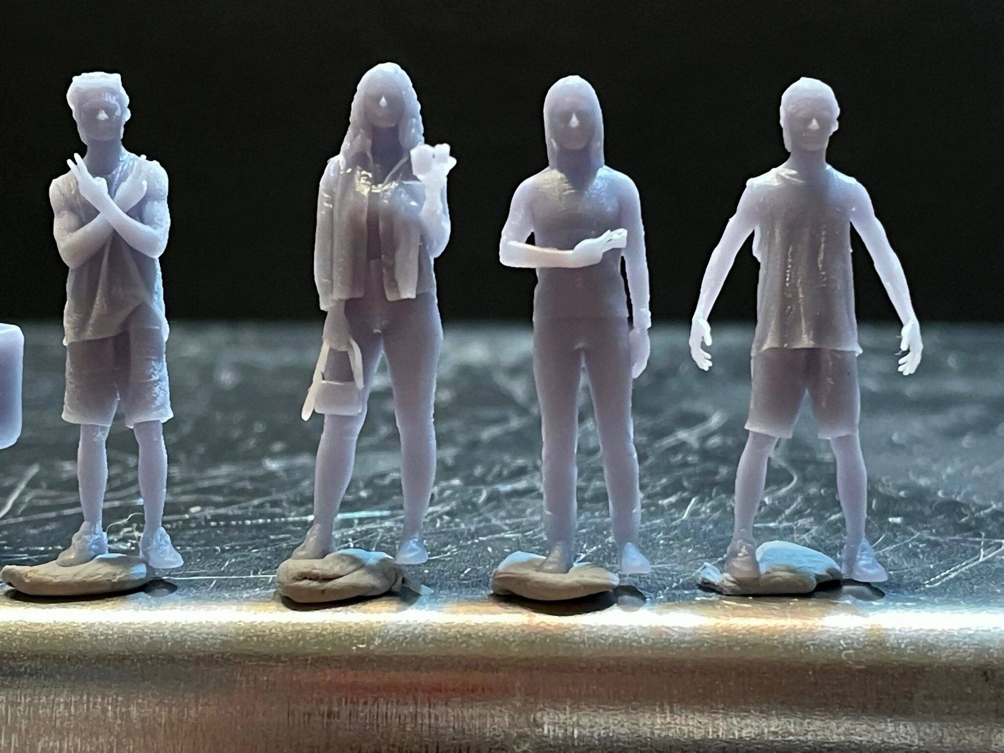 1:64 Miniature Human Figures Resin / Unpainted Great for - Etsy