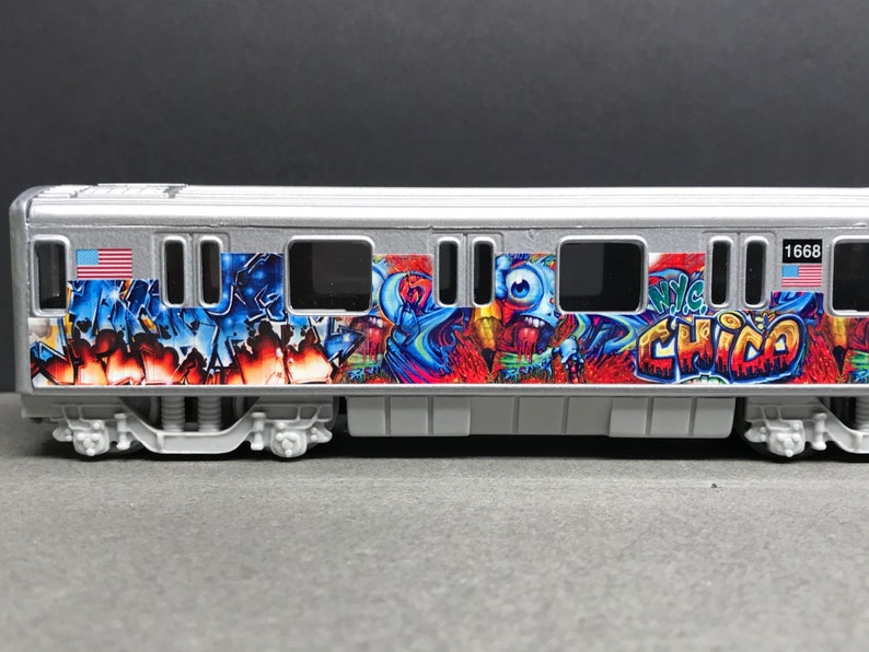 Graffiti Riddled Subway Train Car CHICO NYC Tags Under | Etsy