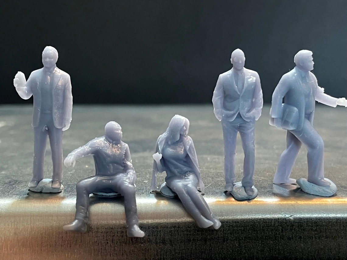 1:64 Miniature Human Figures Resin / Unpainted Great for - Etsy