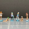 1:64 Miniature Human Figures Resin / Unpainted Great for Dioramas / Hot ...