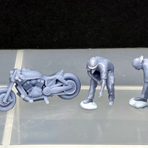 1:64 Miniature Human Figures Resin / Unpainted Great for Dioramas / Hot ...