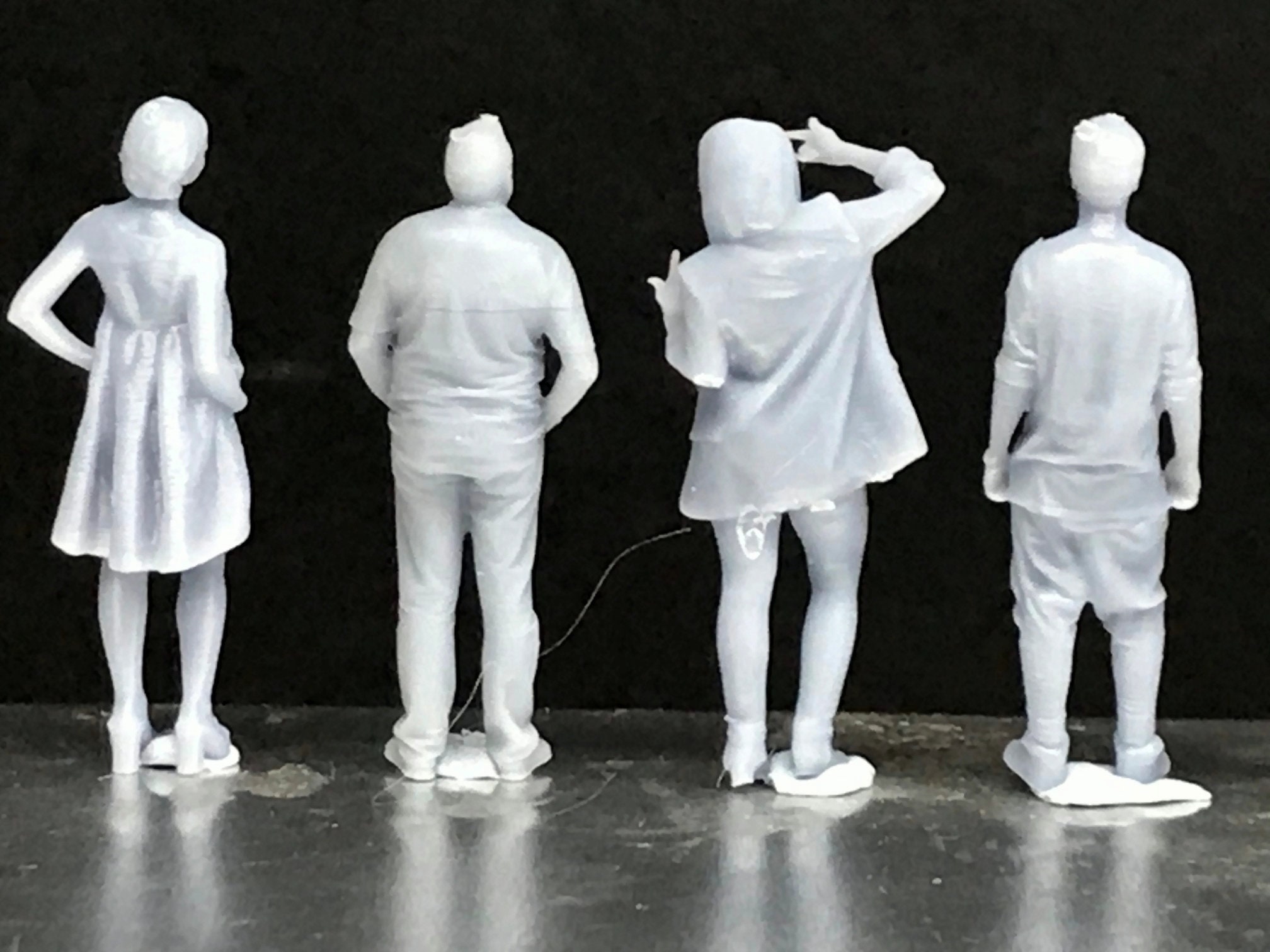 1:64 Scale Miniature People Resin / Unpainted Great for | Etsy