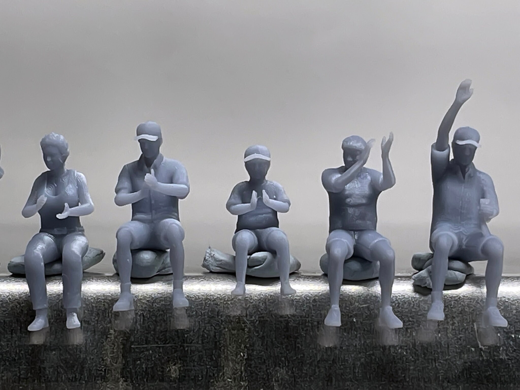 1:64 Miniature Human Figures Resin / Unpainted Great for - Etsy