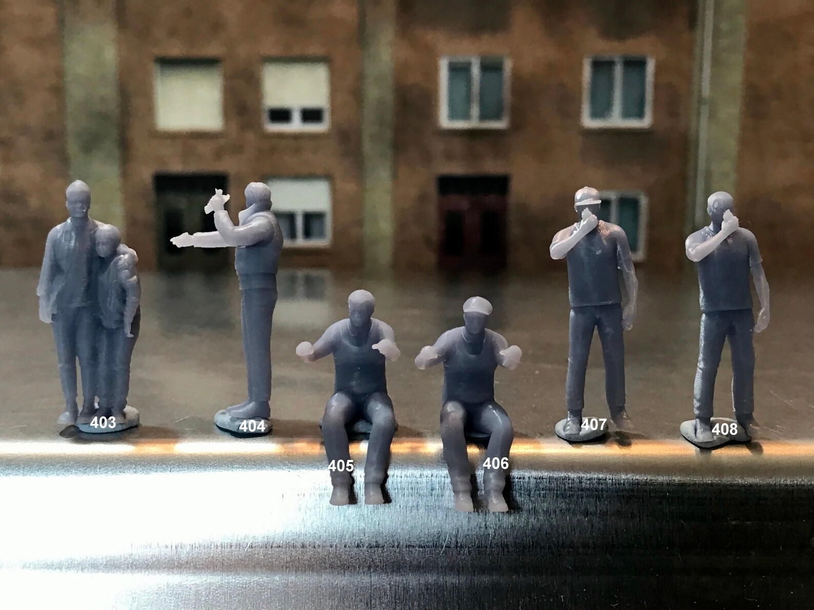 1:64 Scale Miniature People Resin / Unpainted Great for - Etsy