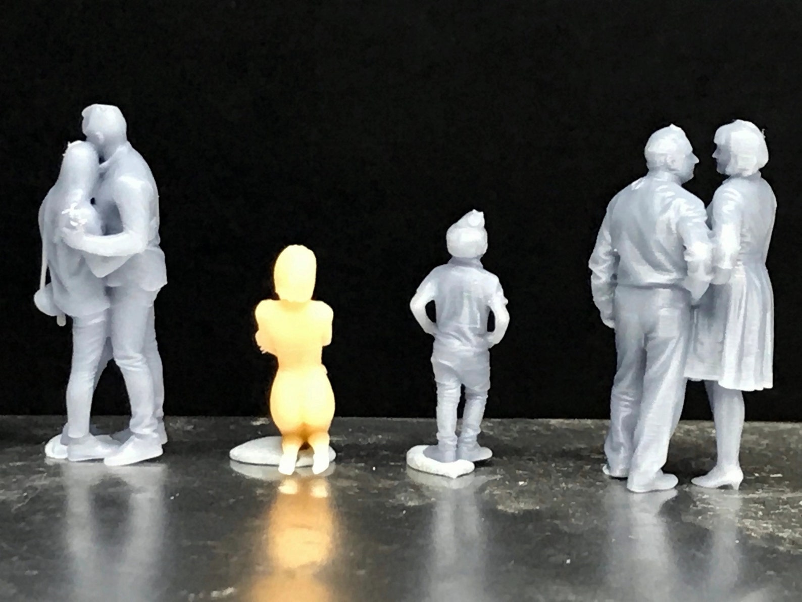 1:64 Scale Miniature People Resin / Unpainted Great for | Etsy