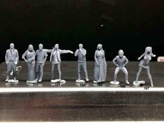 1:64 Scale Miniature People Resin / Unpainted Great for | Etsy