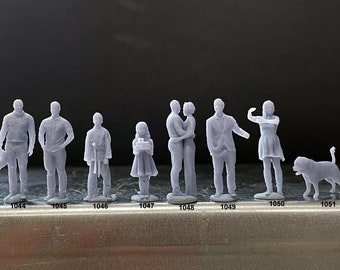 1:64 Miniature Human Figures Resin / Unpainted Great for | Etsy