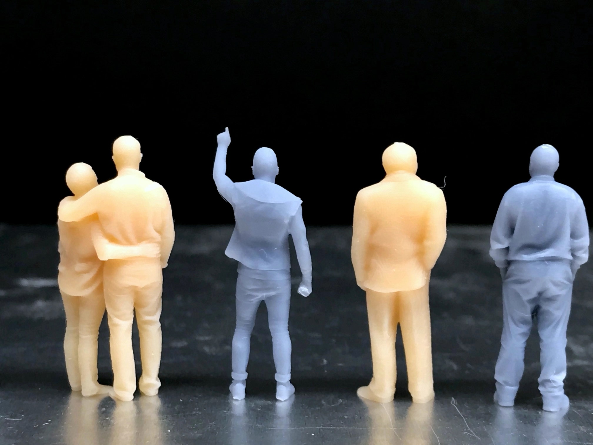 1:64 Scale Miniature People Resin / Unpainted Great for | Etsy