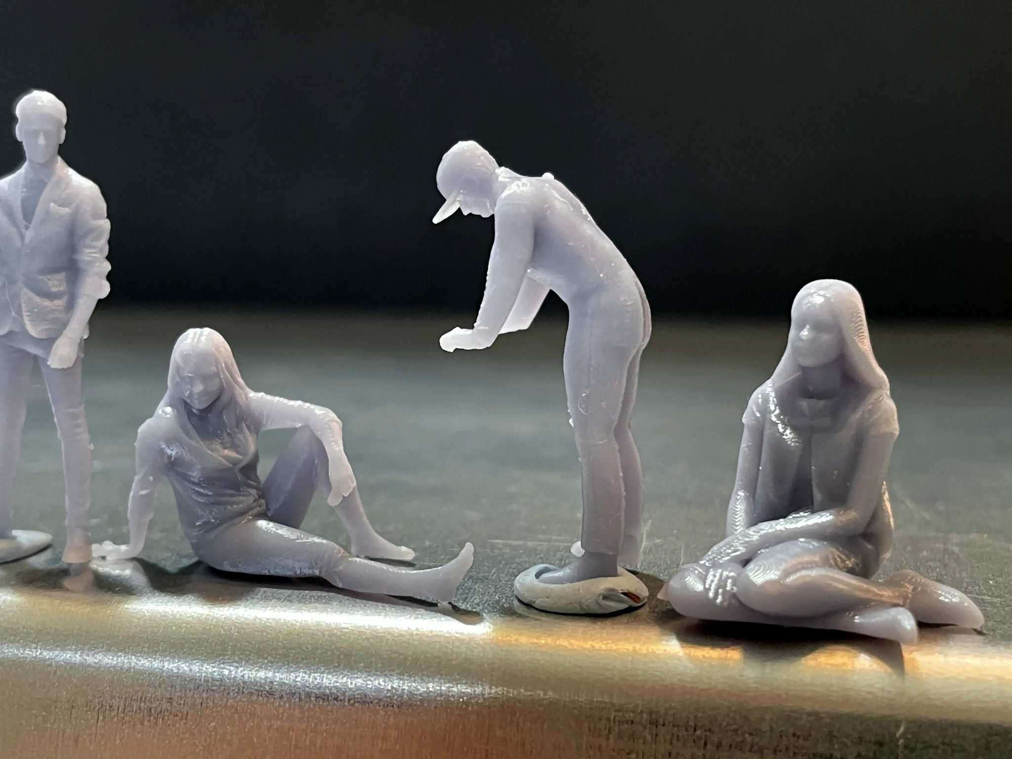 1:64 Miniature Human Figures Resin / Unpainted Great for - Etsy