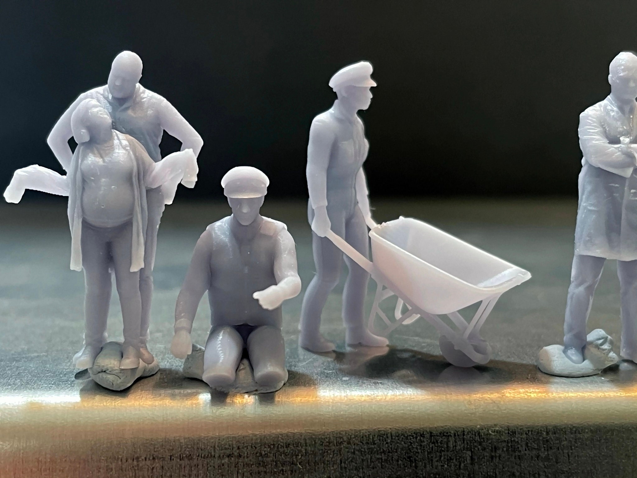 1:64 Miniature Human Figures Resin / Unpainted Great for - Etsy