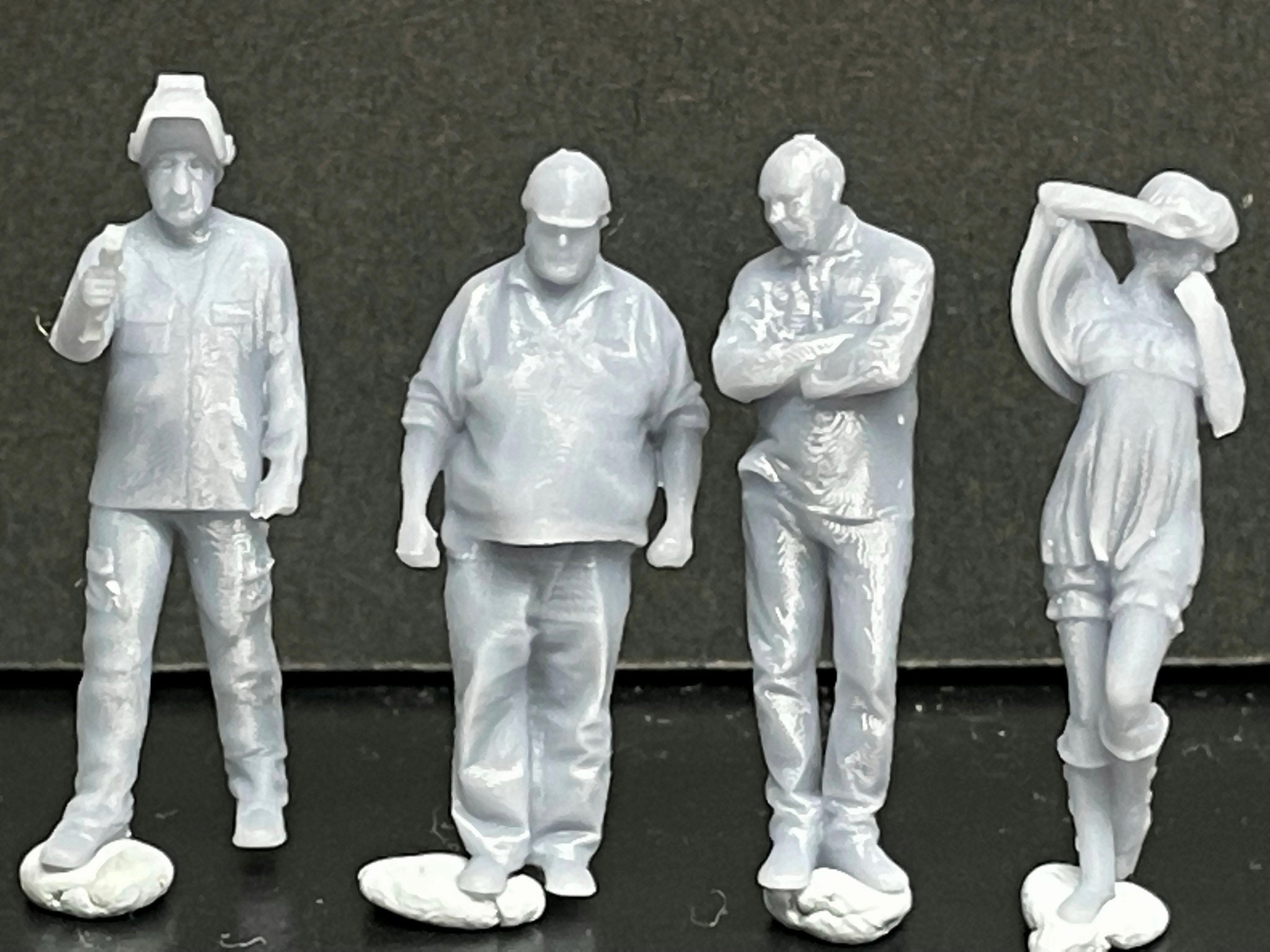 1:64 Miniature Human Figures Resin / Unpainted Great for - Etsy