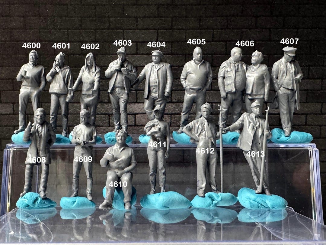 Double G 1:64 Miniature Human Figures - 3D Printed - Unpainted - Great ...