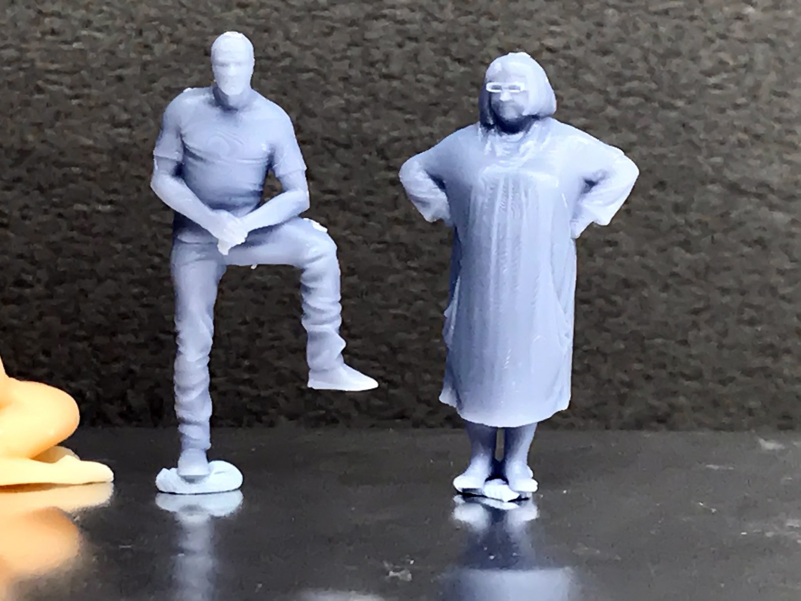 1:64 Scale Miniature People Resin / Unpainted Great for | Etsy