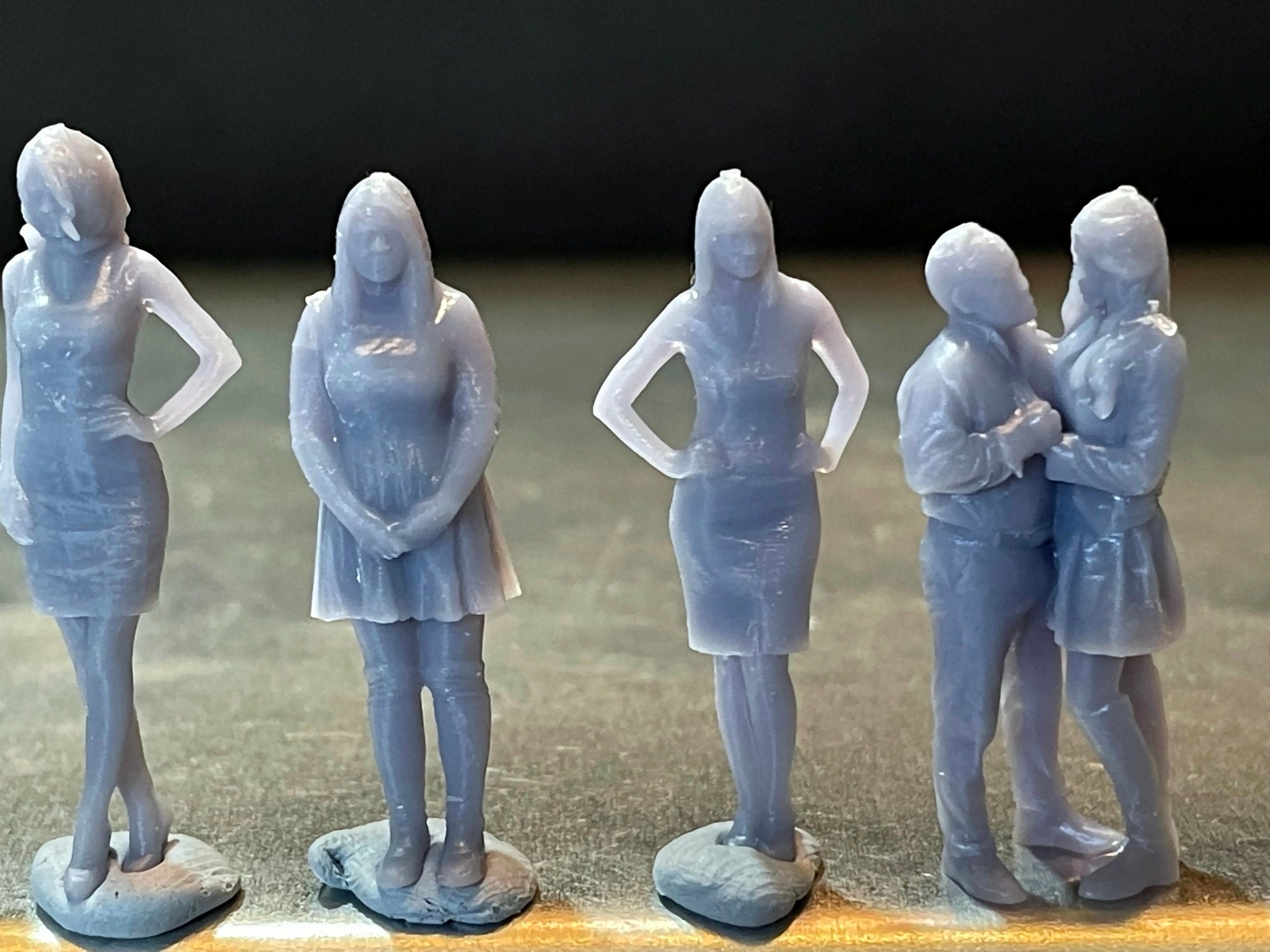 1:64 Miniature Human Figures Resin / Unpainted Great for - Etsy