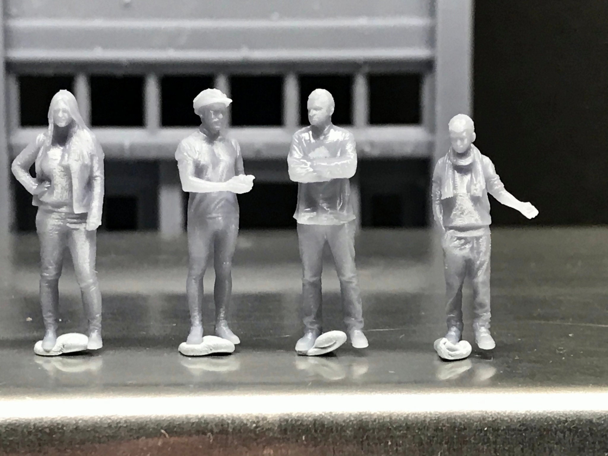 1:64 Scale Miniature People Resin / Unpainted Great for | Etsy