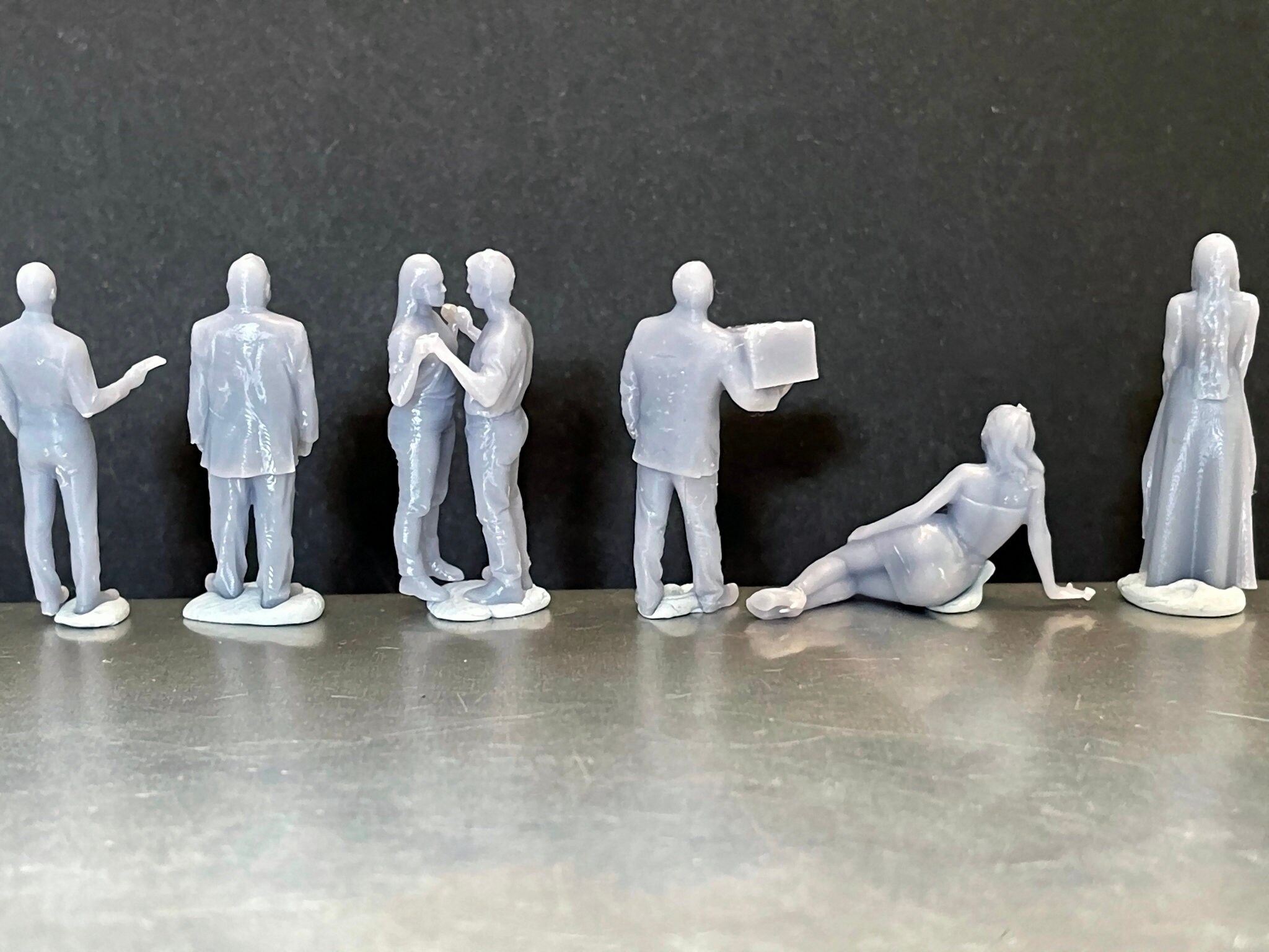 1:64 Miniature Human Figures Resin / Unpainted Great for | Etsy