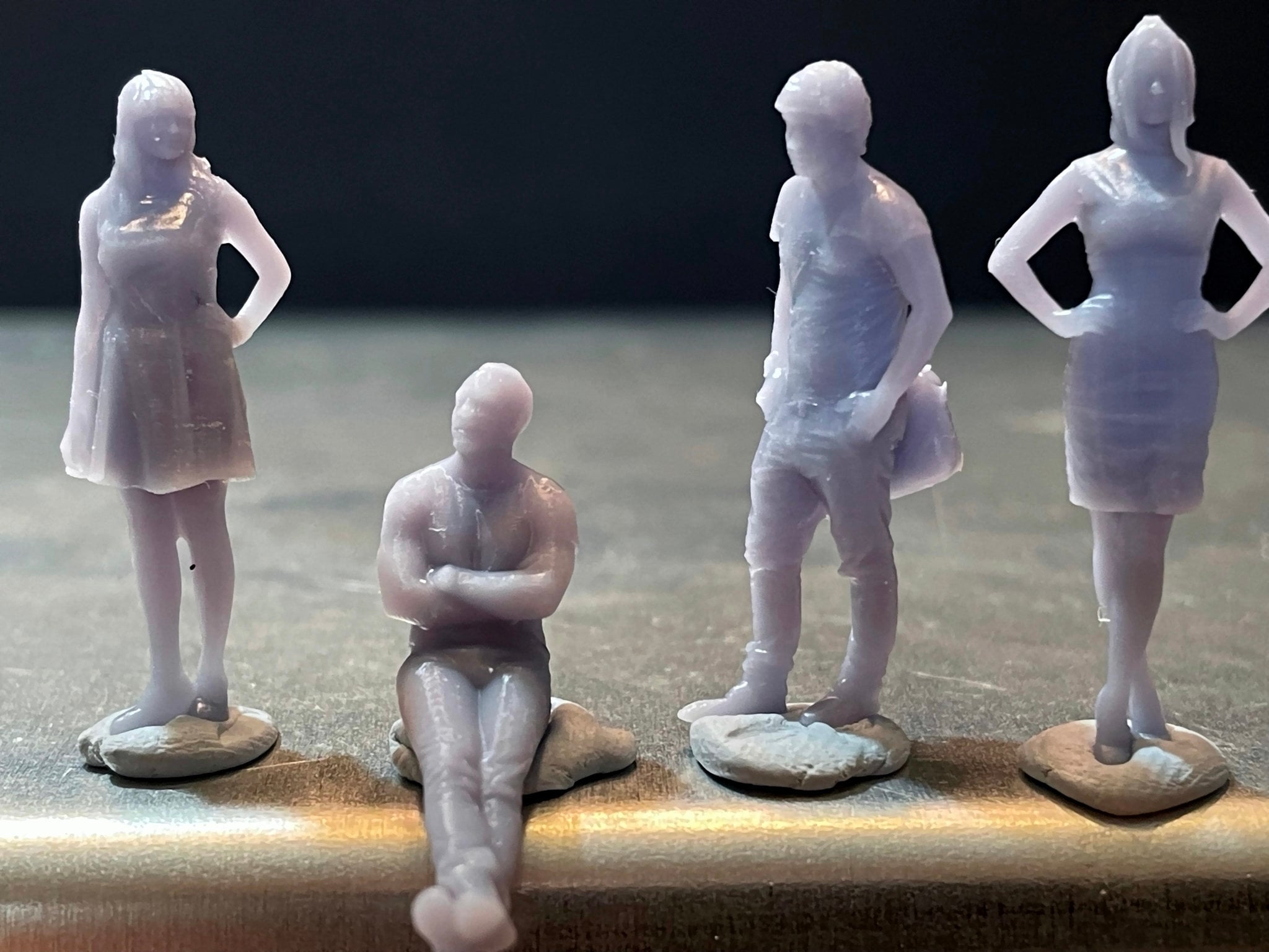 1:64 Miniature Human Figures Resin / unpainted great for | Etsy