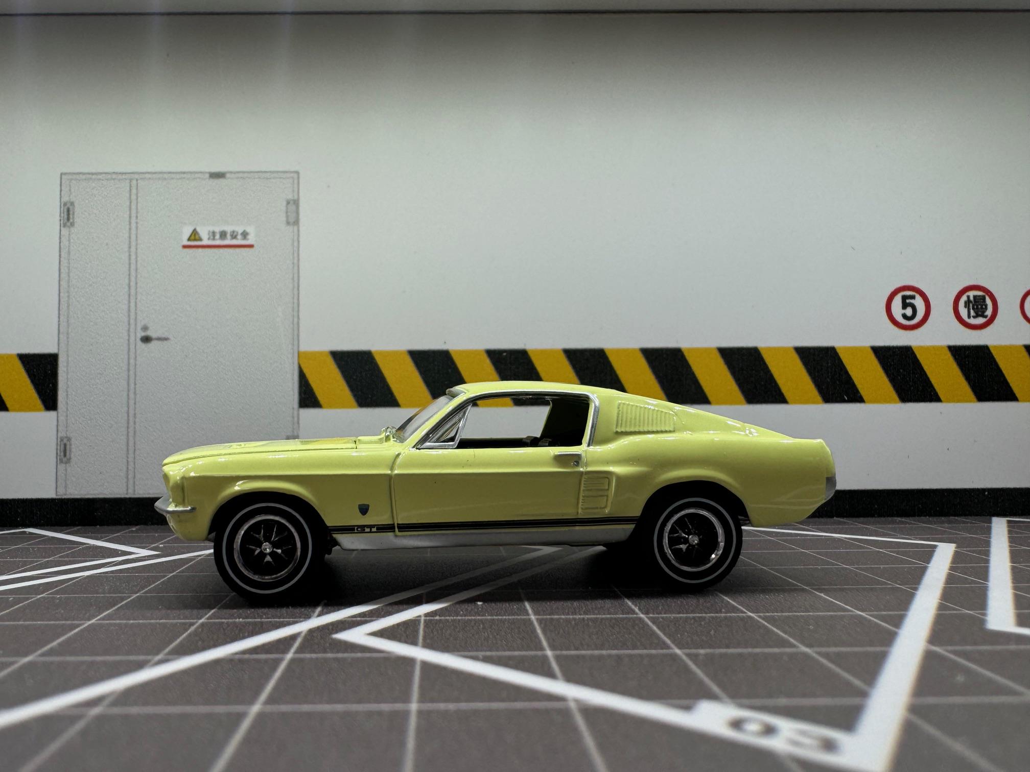1-64 Scale / S-scale 1967 Ford Mustang GT in 2 Colors - Great for ...