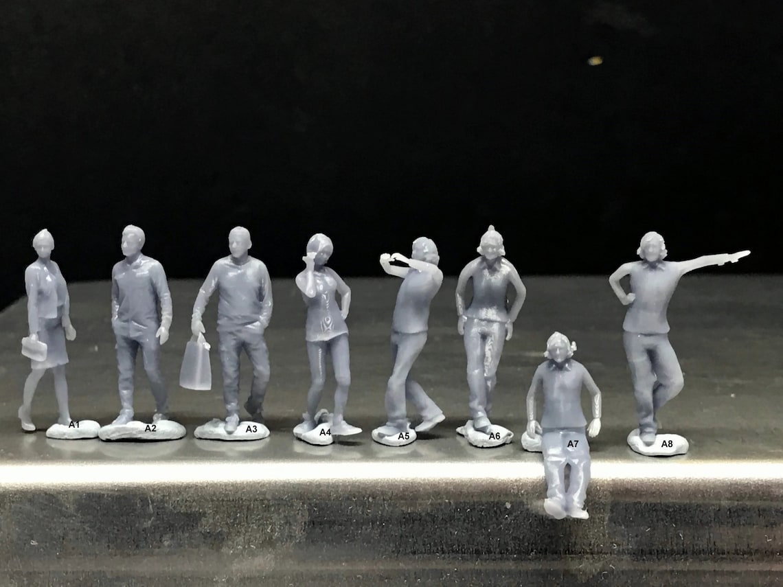 1:64 Scale Miniature People Resin / Unpainted Great for - Etsy