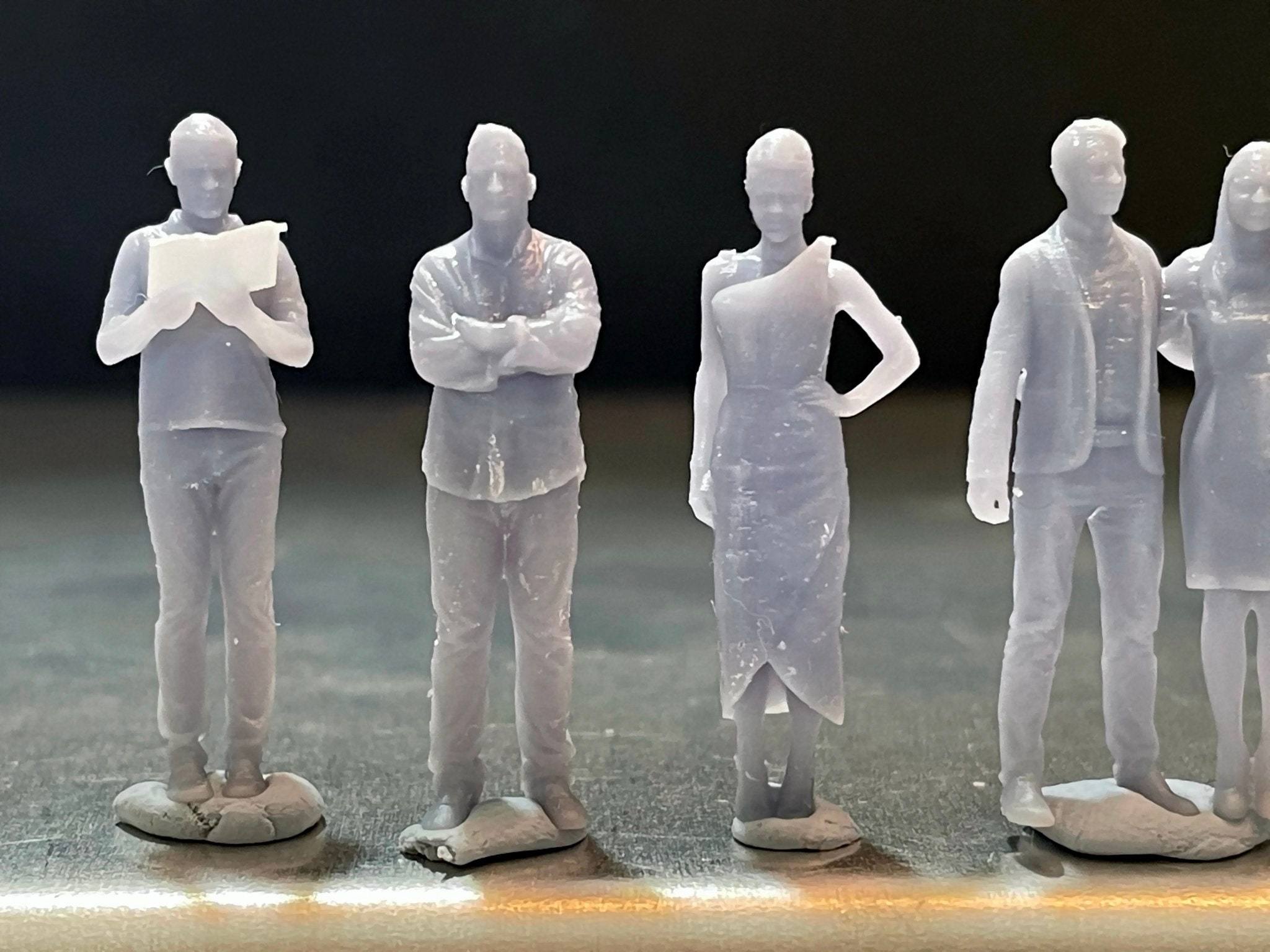 1:64 Miniature Human Figures Resin / Unpainted Great for - Etsy