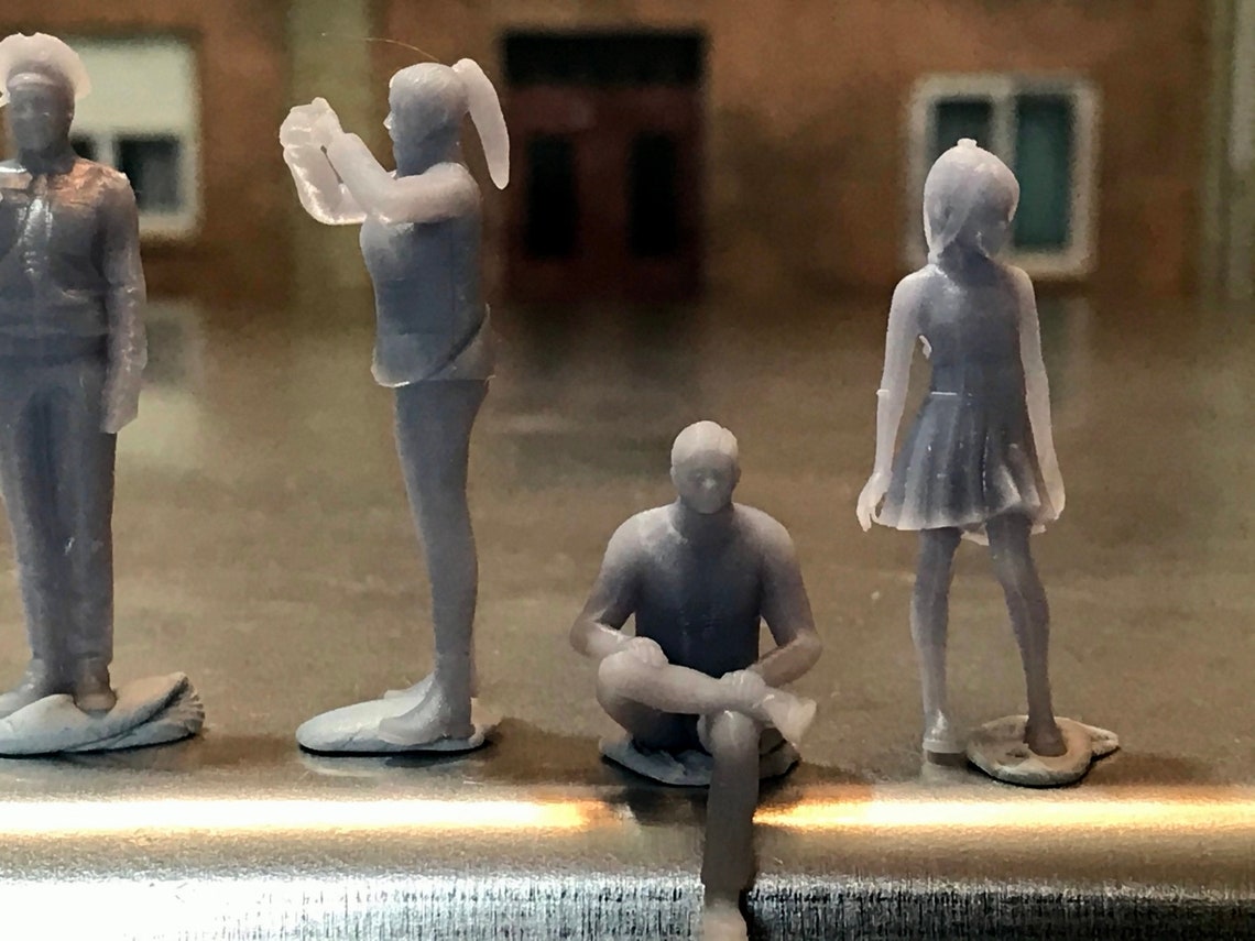 1:64 Scale Miniature People Resin / unpainted great for | Etsy