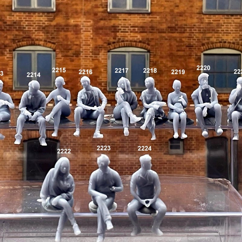 1/64 Figure Sitting - Etsy