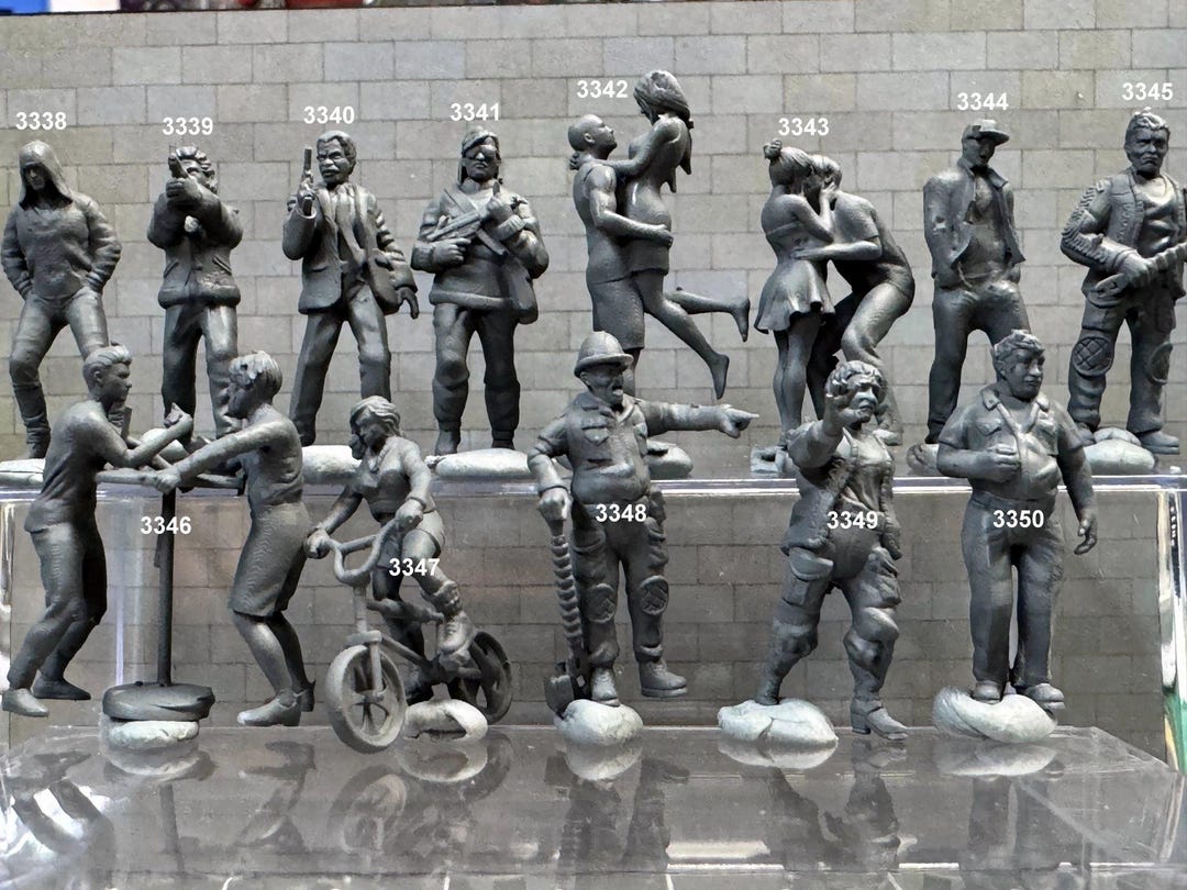 Double G 1:64 Miniature Human Figures - 3D Printed - Unpainted - Great ...