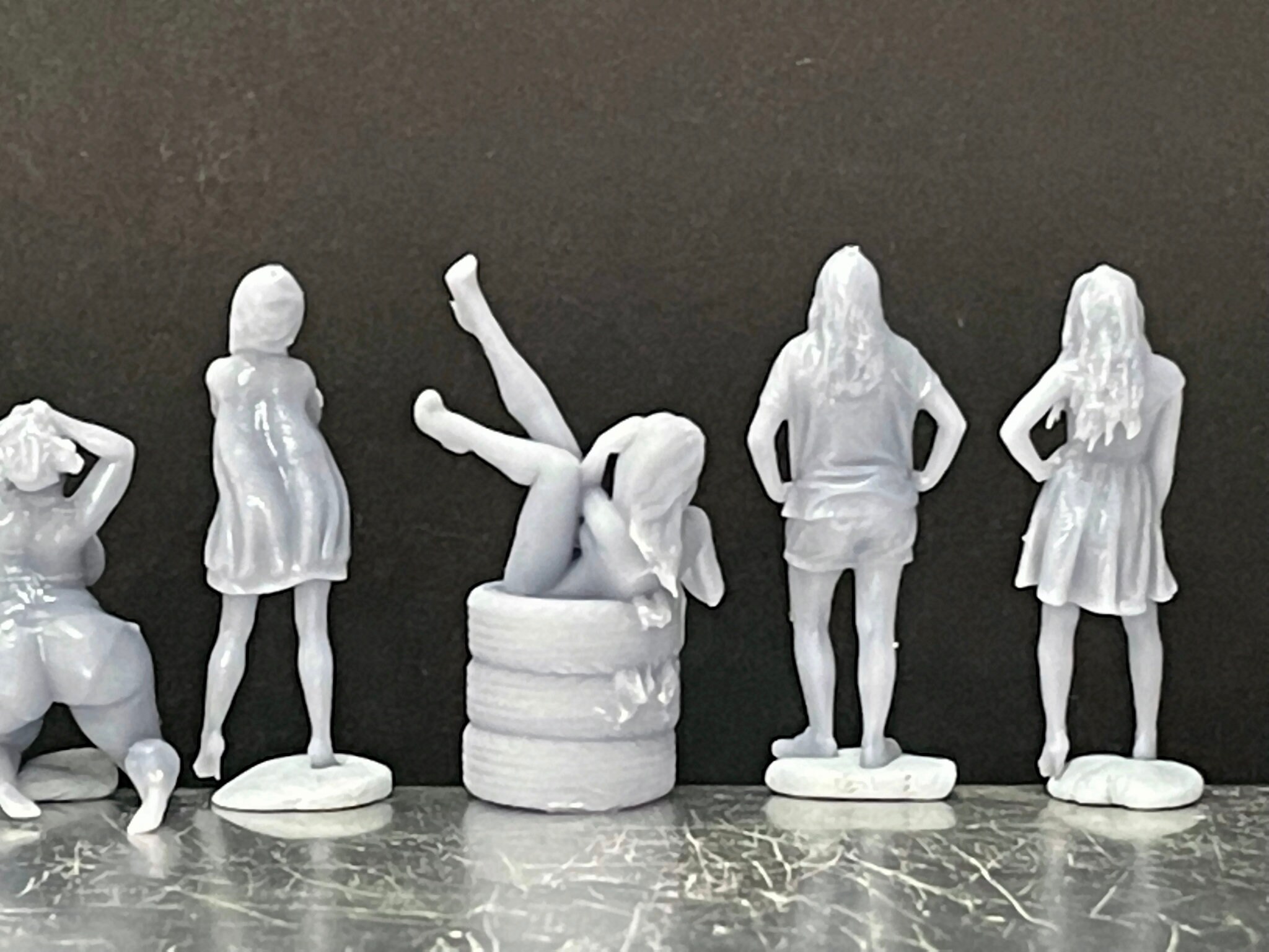1:64 Miniature Human Figures Resin / Unpainted Great for - Etsy