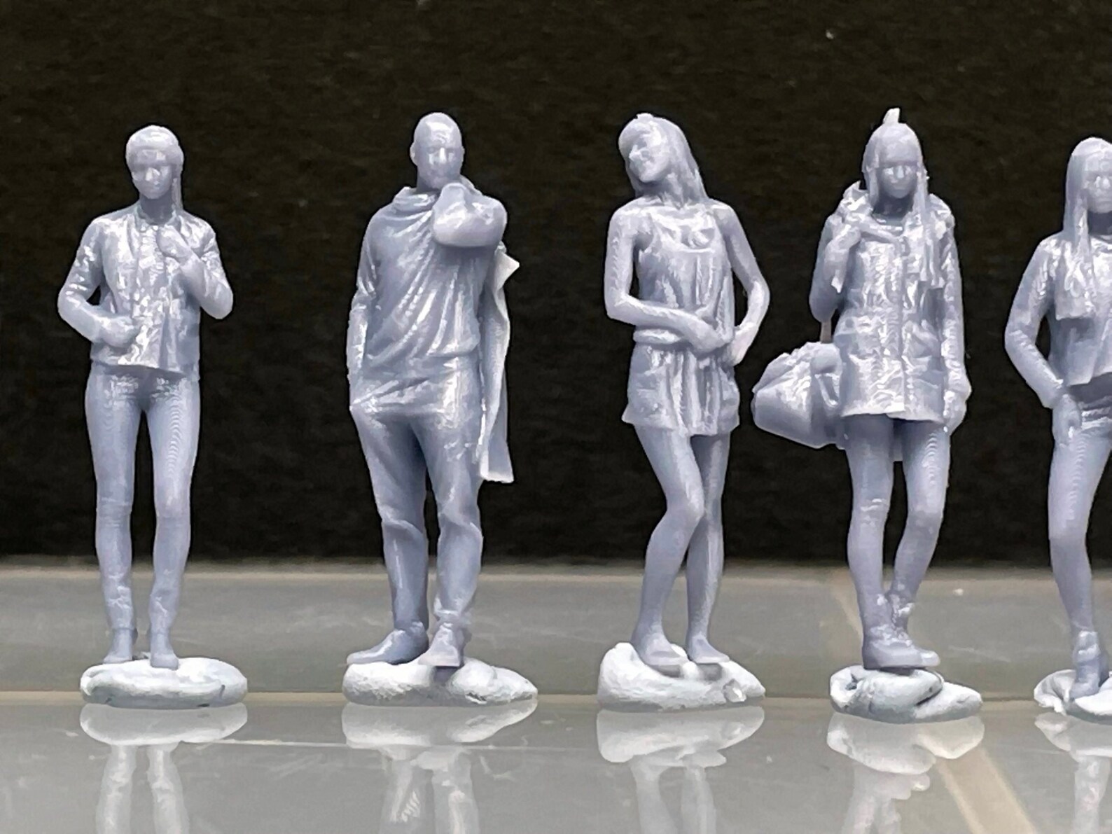 1:64 Miniature Human Figures Resin / Unpainted Great for - Etsy