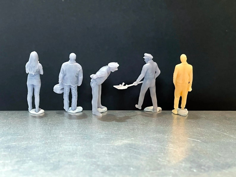 1:64 Miniature Human Figures Resin / Unpainted Great for - Etsy