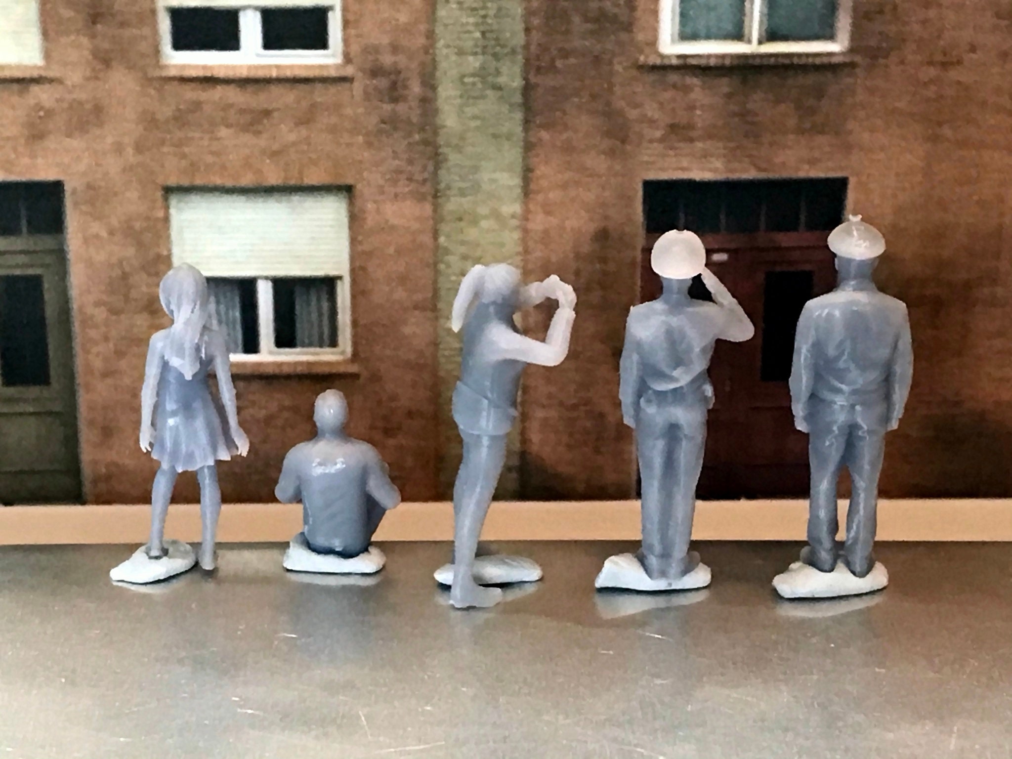 1:64 Scale Miniature People Resin / unpainted great for | Etsy