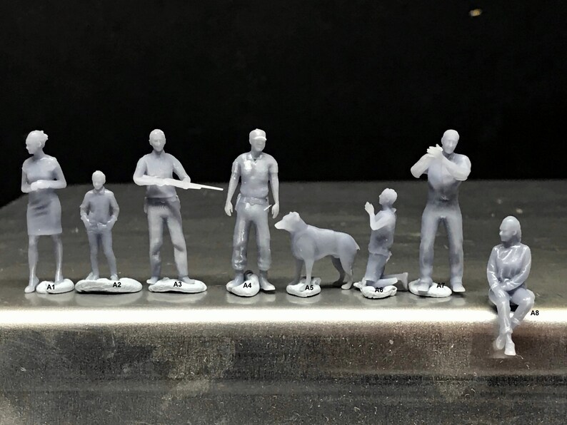 1:64 Scale Miniature People Resin / Unpainted Great for - Etsy