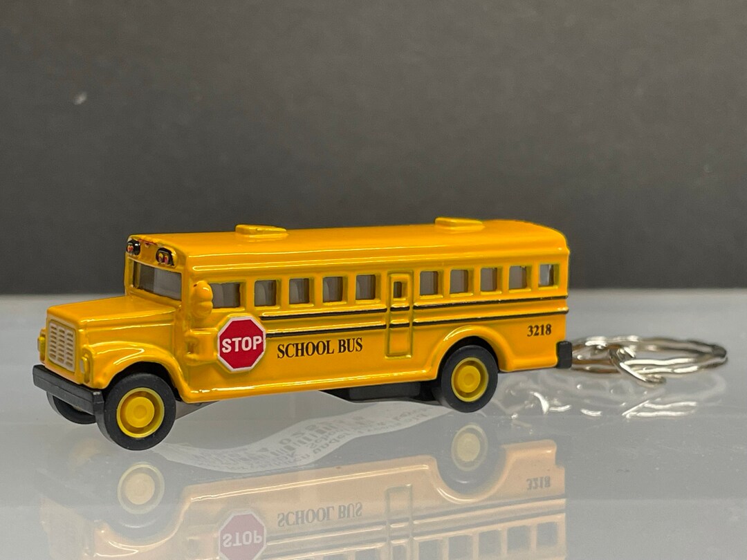 School Bus Keychain - Etsy