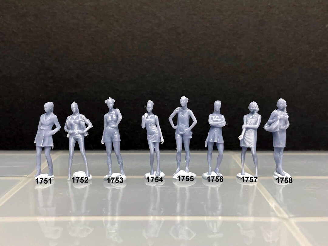Double G 1:64 Miniature Human Figures - 3D Printed - Unpainted - Great ...