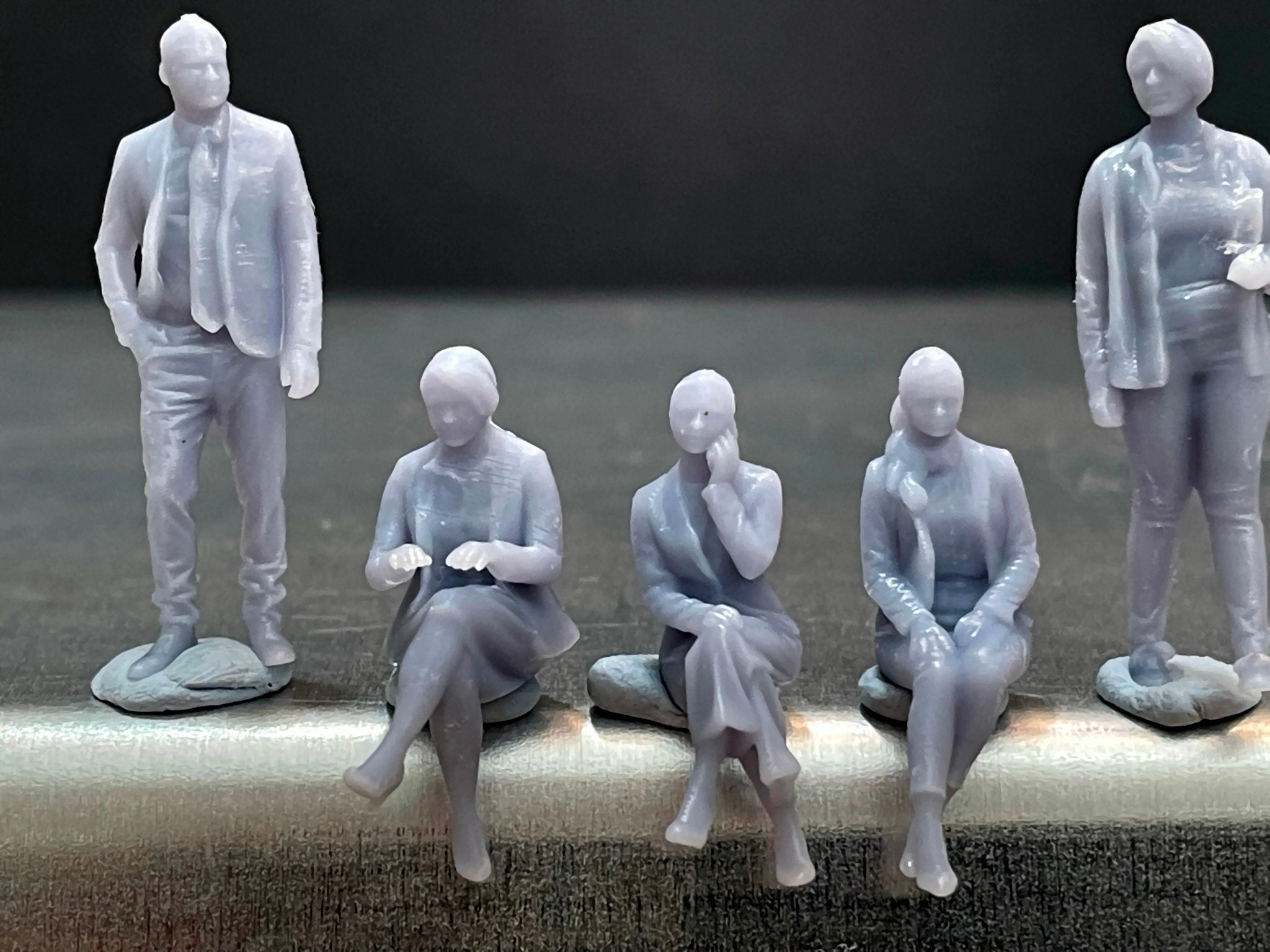 1:64 Miniature Human Figures Resin / Unpainted Great for | Etsy