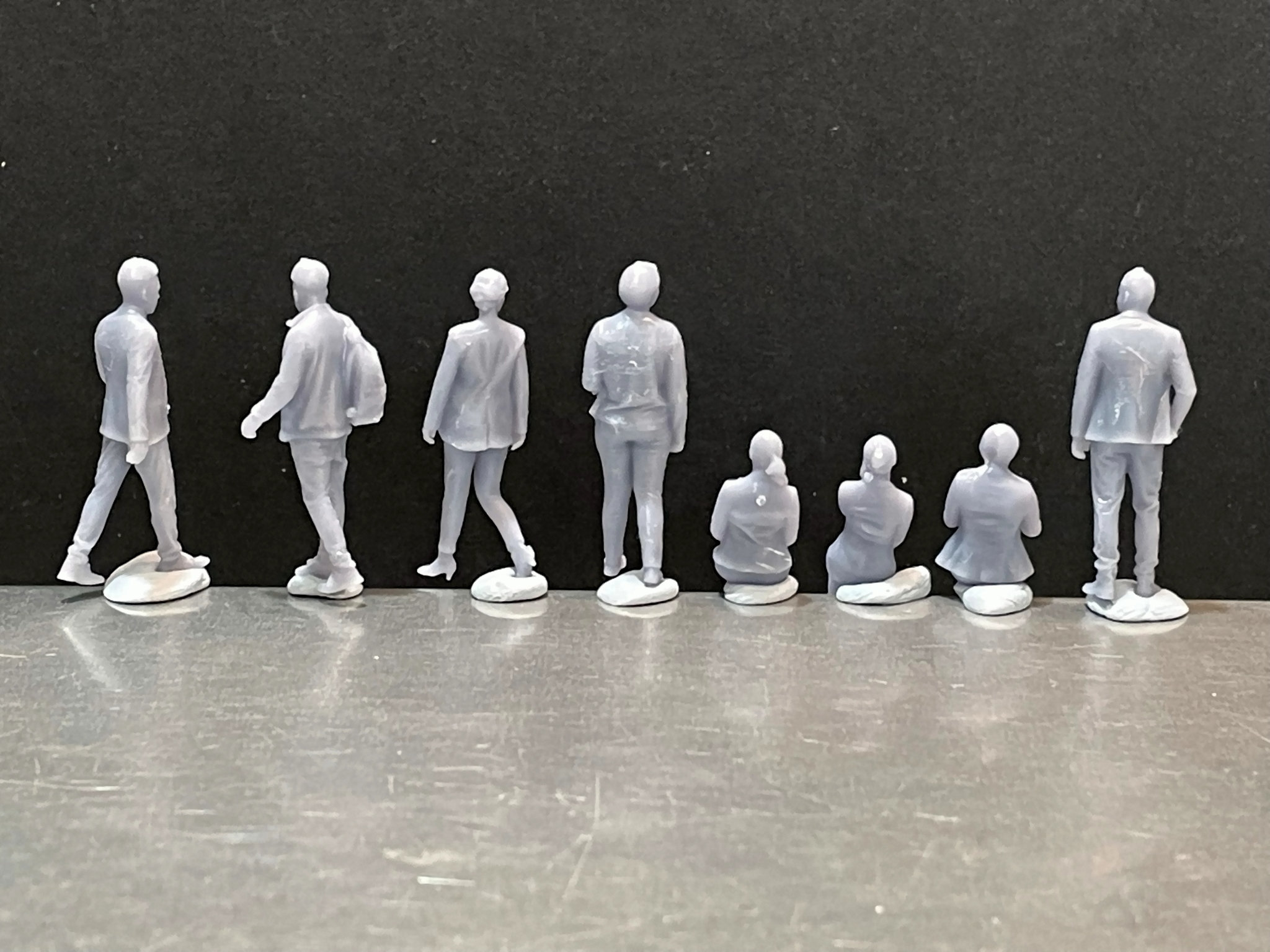 1:64 Miniature Human Figures Resin / Unpainted Great for | Etsy
